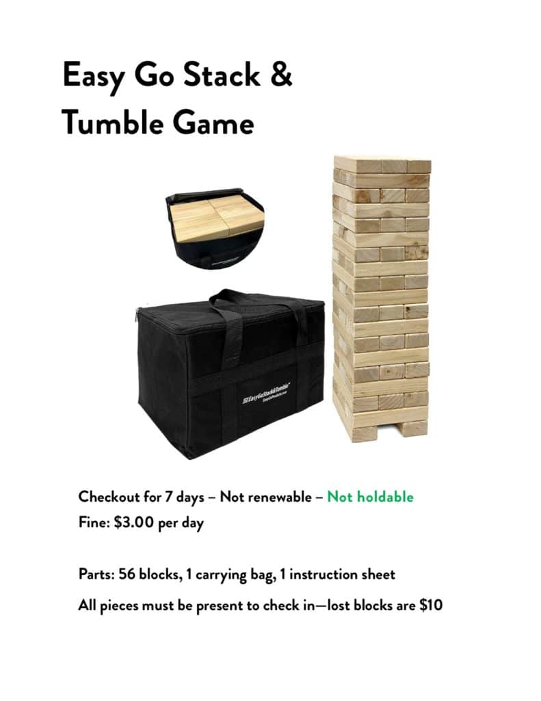 Easy Go Stack & Tumble Game | Pickens County Library System
