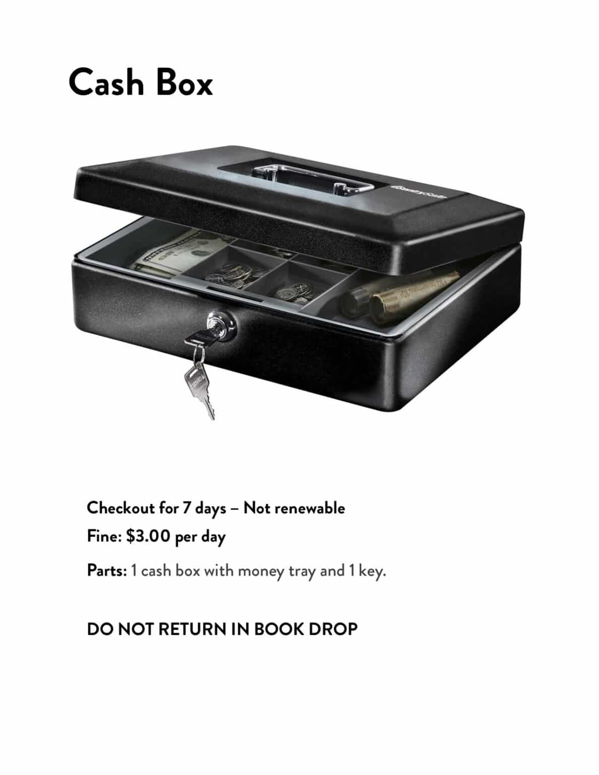 Cash Box | Pickens County Library System
